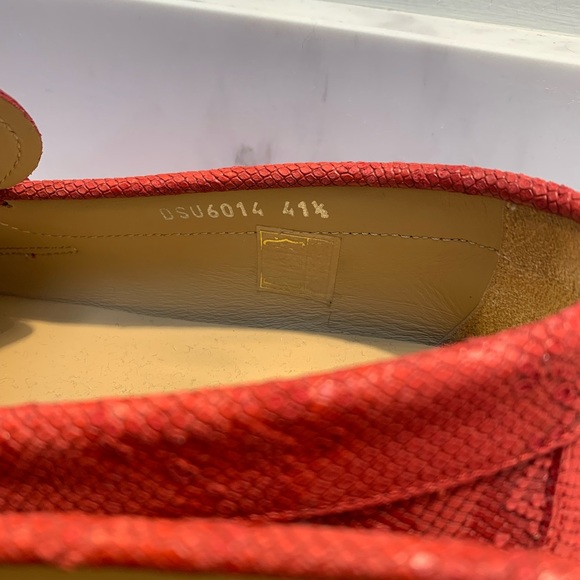Versace | Shoes | Brand New Versace Red Snake Skin Like Loafers | Poshmark